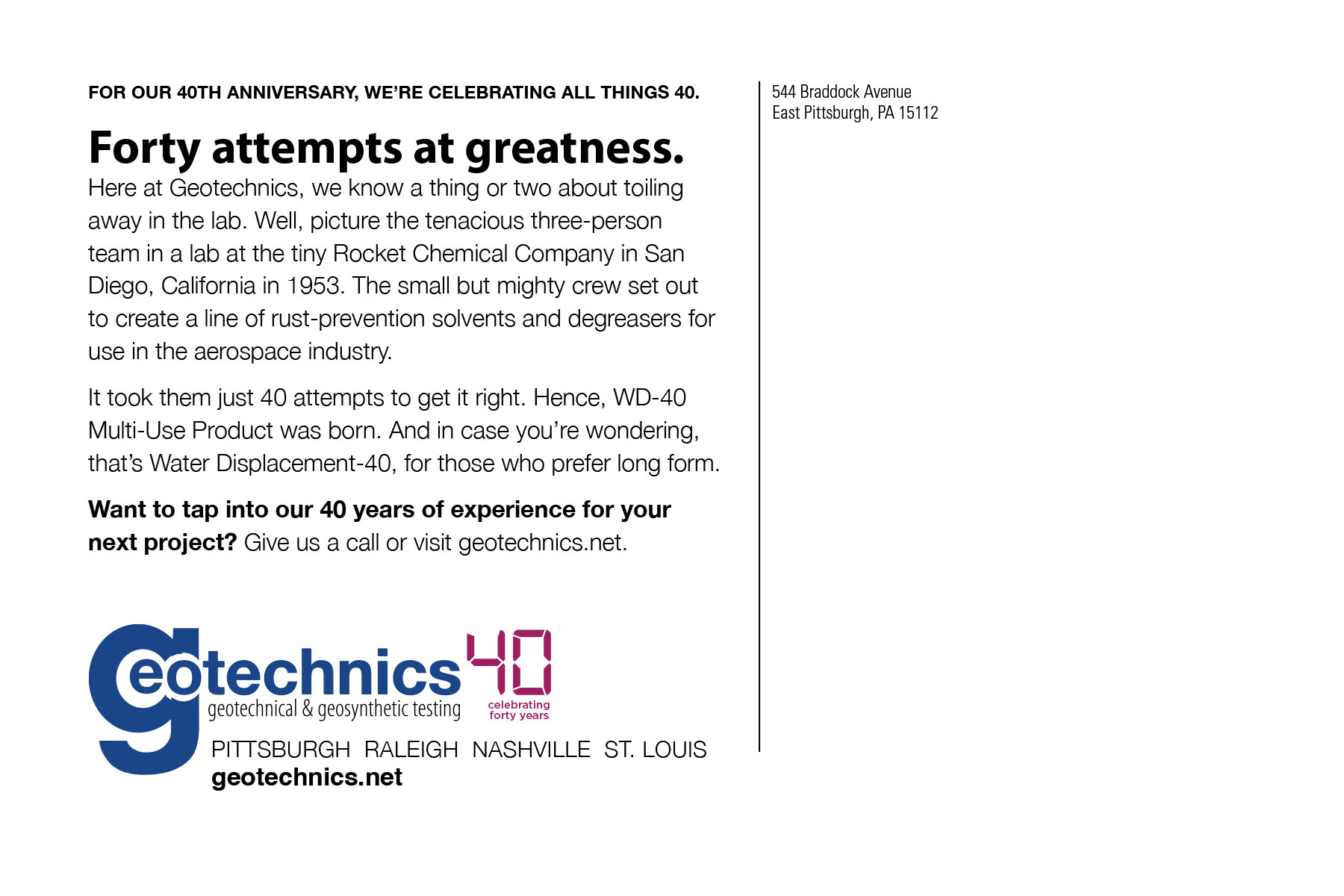 WD40 2024 | Geotechnics